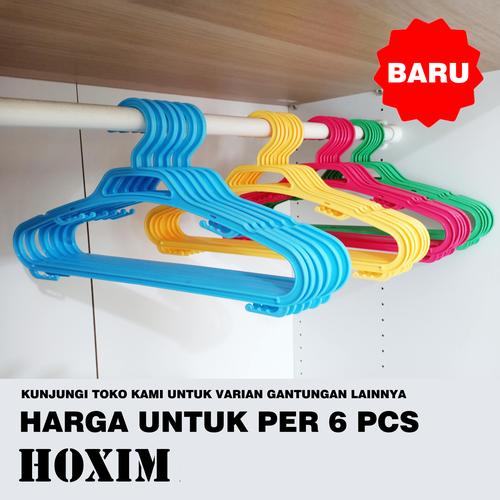Promo Gantungan Baju Plastik | Hanger Plastik 2136-02PP - Merah Muda ...
