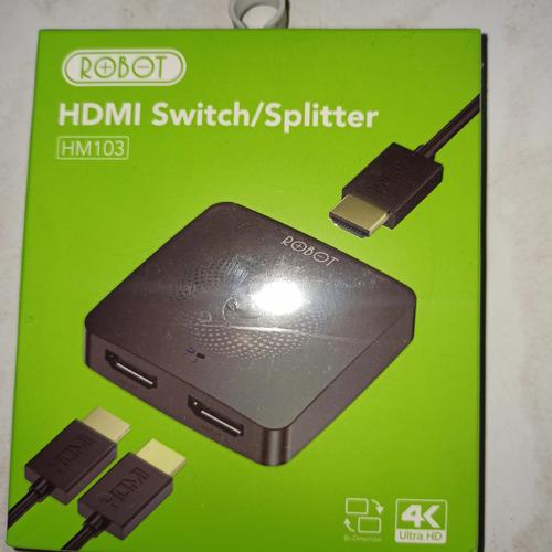 Jual ROBOT HDMI Splitter Switch HM103 2 Port & 2 Arah 4k GARANSI 1 ...
