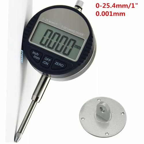 Jual Digital Dial Indicator Meter 0-25.4mm Alat Ukur Kerataan Benda 0 ...