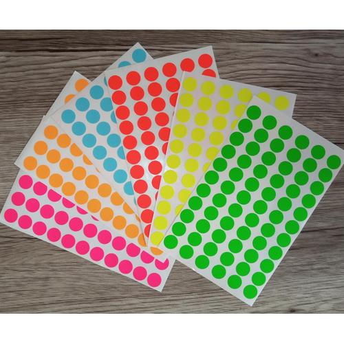 Jual Sticker Label Dot 1 Warna / Stiker Bulat / Stiker Warna - Biru ...