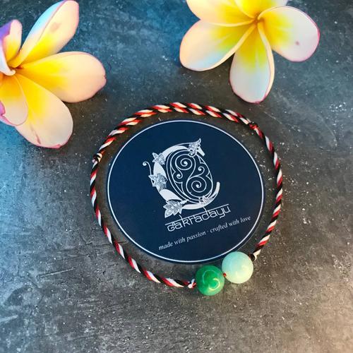 Jual Gelang Tridatu Manik Batu Mulia Giok Jade Mata 2 asli khas Bali ...