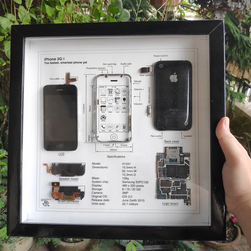 Jual hiasan wall decor dinding wallpaper 3d iphone 3Gs bekas teardown ...