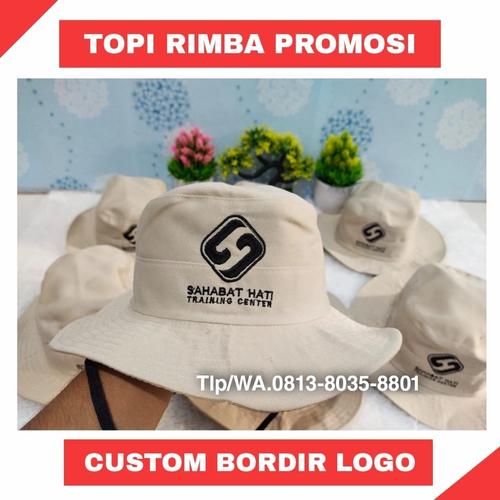 Jual TOPI RIMBA PROMOSI/TOPI RIMBA BORDIR/CUSTOM TOPI RIMBA BORDIR LOGO ...