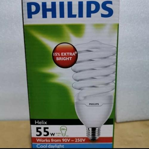 Jual Lampu Helix 55W 55 W 55 Watt Philips Putih Body Besar Spiral Tornado - Kota Surabaya ...