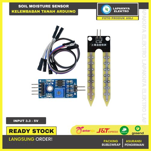 Jual arduino sensor Kelembaban Tanah Arduino Raspberry Soil Moisture ...