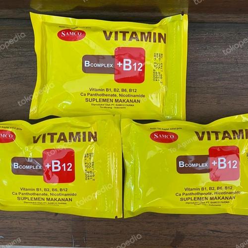 Jual Vitamin B complex + B12 Samco (pak isi 100 kaplet) - daya tahan ...