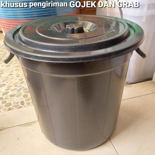 Jual EMBER TUTUP HITAM 3OLITER/TONG HITAM 30 LITER/BAHAN PLASTIK TEBAL ...