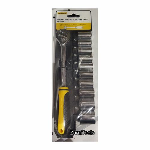 Jual Kunci Socket Set Krisbow 11 Pcs 1/2In Handle Ratchet - Kab. Bekasi ...