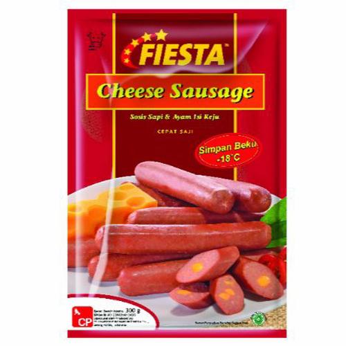 Jual Fiesta cheesee sausage 300 gr /sosis ayam dan sapi isi keju 300g ...