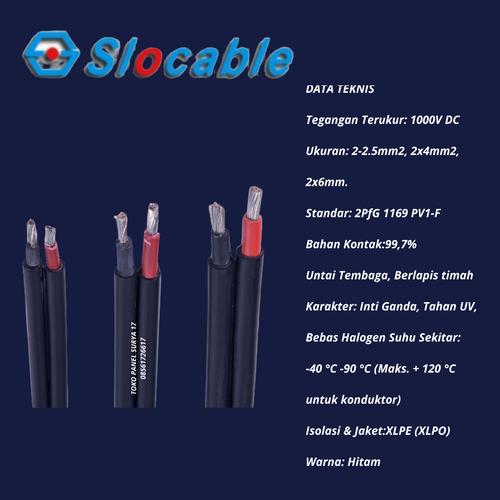 Jual kabel panel surya 2x6mm kabel solar panel 2x6mm slocable - Jakarta ...