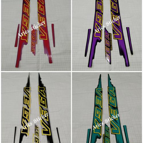 Jual Striping sticker list standar Yamaha Vega old tahun 99 - Hijau ...