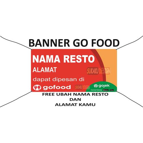 Jual Banner | Spanduk | Gofood Free Tambah Tulisan | bisa COD - 200x100 ...
