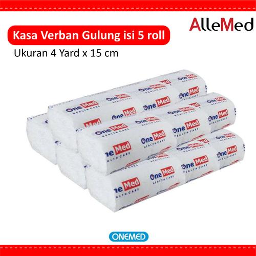 Jual OneMed Kasa Verban Gulung 4 yard x 15 cm Isi 5 Roll Perban - Kota ...