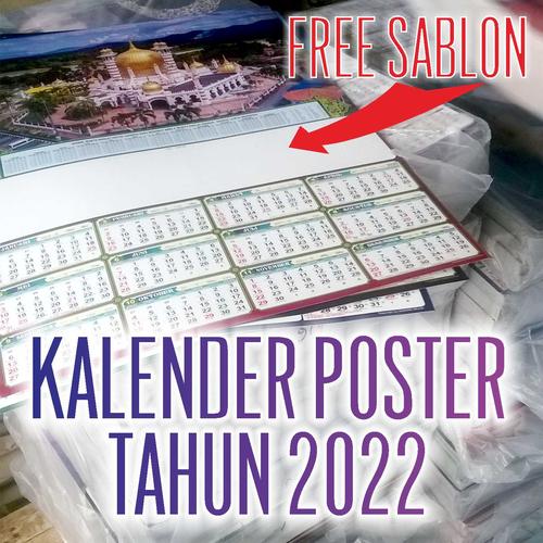 Jual CUSTOM - CETAK KALENDER POSTER PROMOSI TAHUN 2021 - Kab ...