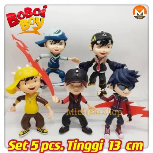 Jual ACTION FIGURE BOBOIBOY SET ISI 6 PCS MAINAN TOPPER MINIATUR BOBOI ...