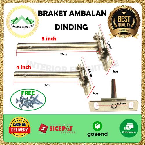 Jual Bracket Ambalan Dinding Melayang / Floating Shelf Mounting - 4 ...