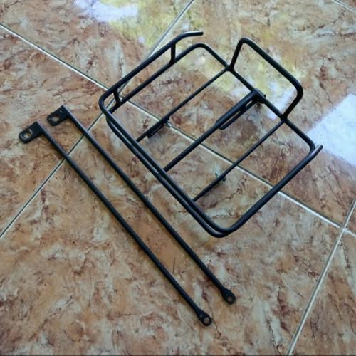 Jual rak depan sepeda pannier touring / Keranjang Sepeda - Besi ...