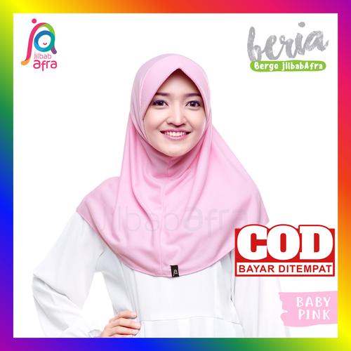 Jual Jilbab Afra Beria Pet Antem Bahan Kaos Adem Halus Premium Baby ...
