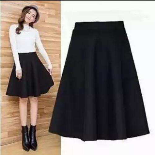 Jual rok scuba payung / rok mini / rok midi flare skirt scuba pendek ...