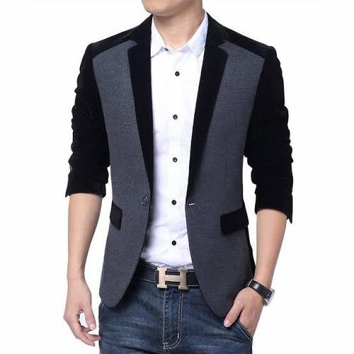 Jual Jas blazer pria/jas wisuda/jas blazer terbaru/jas kekinian - Hitam ...