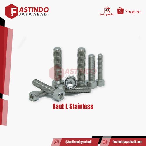 Jual Baut L / Socket Cap Screw Stainless 304 M6x10 Full Drat "THE ...