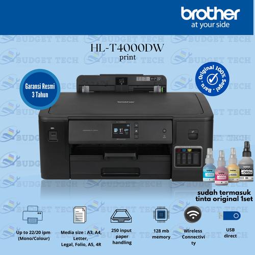 Jual Printer A3 Brother HL-T4000DW Garansi Resmi T4000-DW Duplex ...