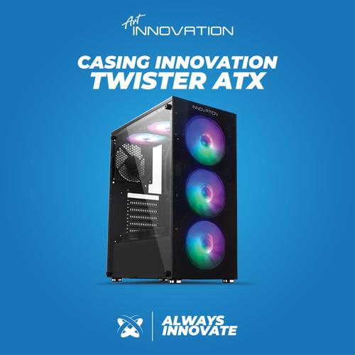 Jual Casing Gaming Komputer Case Innovation PC Twister RGB Free Fan ...