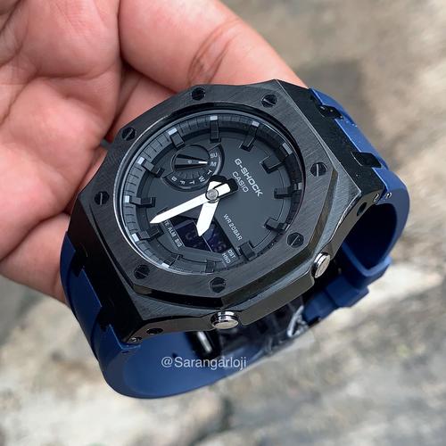 Jual Casio Gshock GA2100 GA2110 Original Custom Blue rubber - Jakarta ...