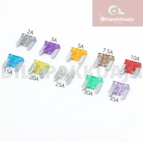 Jual Fuse Micro Blade Sekring Kaki Pendek 5A 7.5A 10A 15A 20A 25A 30A ...