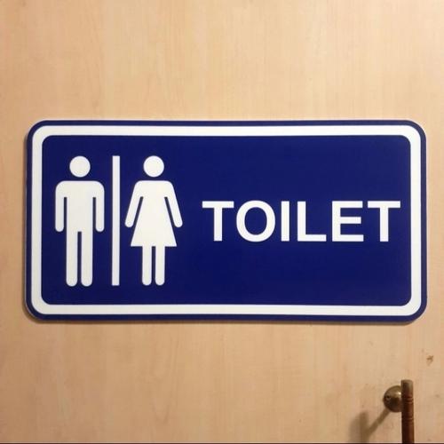 Jual Acrylic sign / rambu TOILET PRIA WANITA 40cm × 20cm - Kota ...