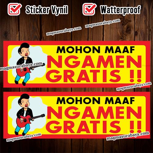 Jual sticker mohon maaf ngamen gratis magma surabaya - Kota Surabaya ...