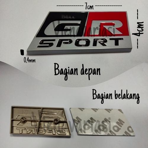 Jual Logo GR Mobil Toyota Raize Emblem Belakang Model Tempel - Besi ...