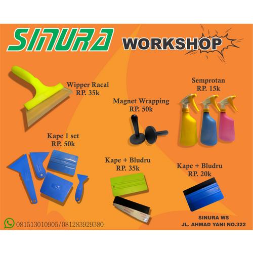 Jual ALAT PASANG STICKER / KACA FILM / WRAPPING / BRANDING - KAPE 1 SET ...