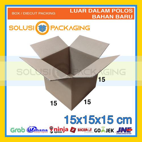 Jual KARDUS Box UK 15x15x15 CM Kotak Packaging Packing BARU POLOS ...