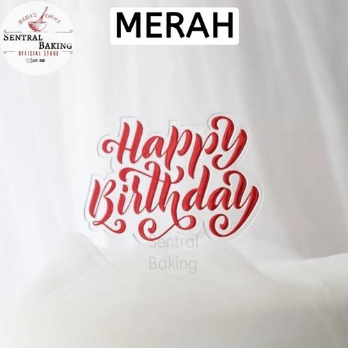 Jual Topper Cake Happy Birthday (TB20) / Toppers Tulisan Ulang Tahun ...