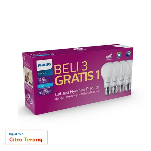 Jual Lampu LED Philips Bohlam Multi Pack 1 Box Isi 4 Lampu ...