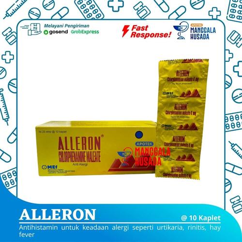 Jual ALLERON TAB 4 MG PER STRIP @ 10 KAPLET - Kota Palembang - APOTEK ...