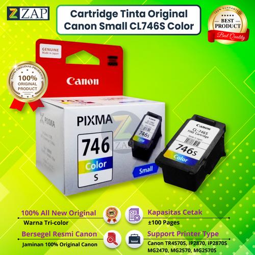 Jual tinta Catridge Canon Pixma 746s Color Original printer iP2870s ...