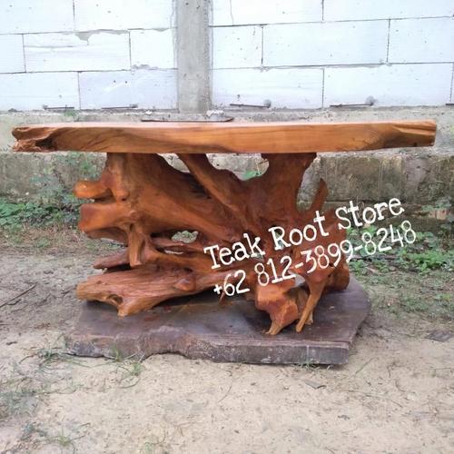 Jual Meja Panjang Taman atau Teras Unik dari Akar Kayu Jati - Kab ...