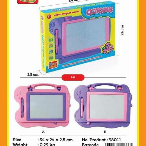 Jual papan tulis magnet warna magic board magnetic drawing mainan ...