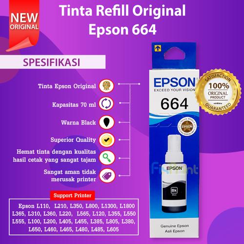 Jual Tinta Epson L121 L120 Original Ink Refill Printer L110 L350 L565 ...