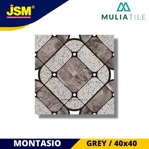 Jual Mulia Tile Keramik Lantai Montasio Grey / Abu Matt 40x40 - Kab ...