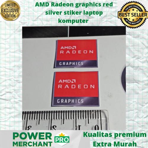 Jual AMD Radeon graphics red silver stiker laptop komputer - Kota ...