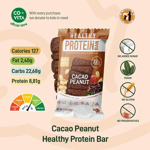 Promo Covita Healthy Protein Bar - Cacao Peanut- Makanan Instant Sehat ...