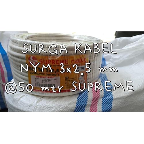 Jual NYM 3x2.5 mm SUPREME @50 meter/ NYM 3 x 2.5 mm/ KABEL TUNGGAL ...
