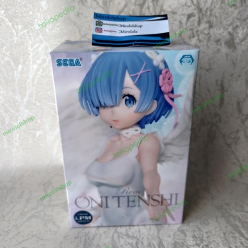 Jual SEGA LPM Rem oni tenshi figure re:zero anime figure rem figure ...