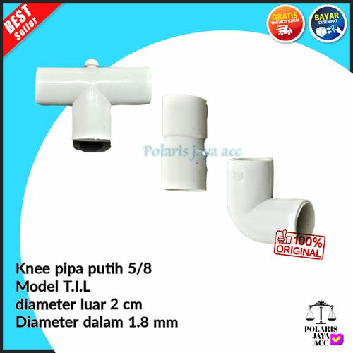 Jual KENI KNEE SAMBUNGAN FILTER PIPA AQUARIUM PUTIH 5/8 - MODEL T - Kab ...