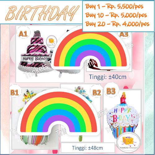 Jual Balon Foil Ulang Tahun Ultah Happy Birthday Balloon - BIRTHDAY ...