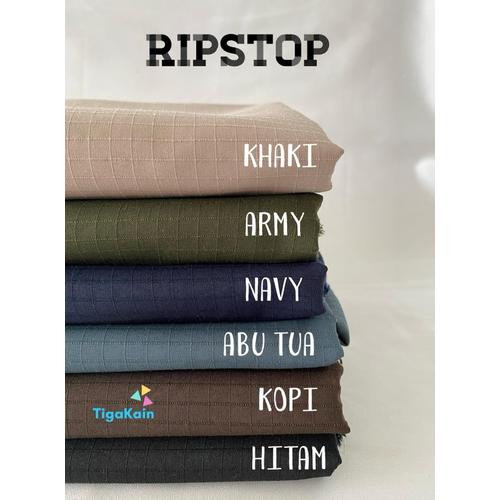 Jual 0.5 Meter Kain Ripstop/ Bahan Ribstok/ Ripstop - NAVY - Jakarta ...