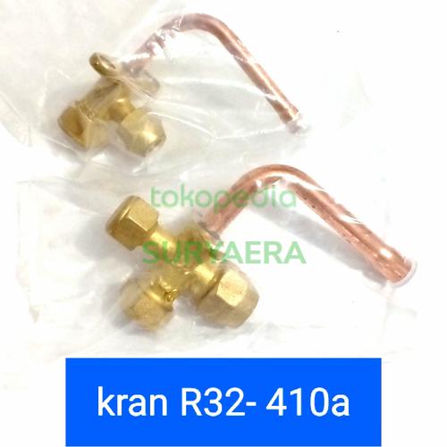 Jual KRAN OUTDOOR AC R32 R410a UKURAN 1/4 - 3/8 SET PENTIL ISI R32 - R ...